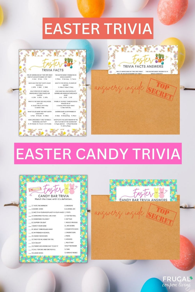 Easter Trivia Games | Easter Candy Match, Bible Trivia, Feud Cards ...