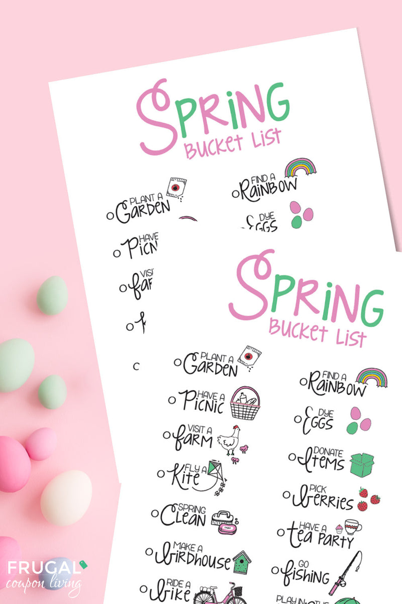Spring Family Bucket List Bundle – Frugal Coupon Living
