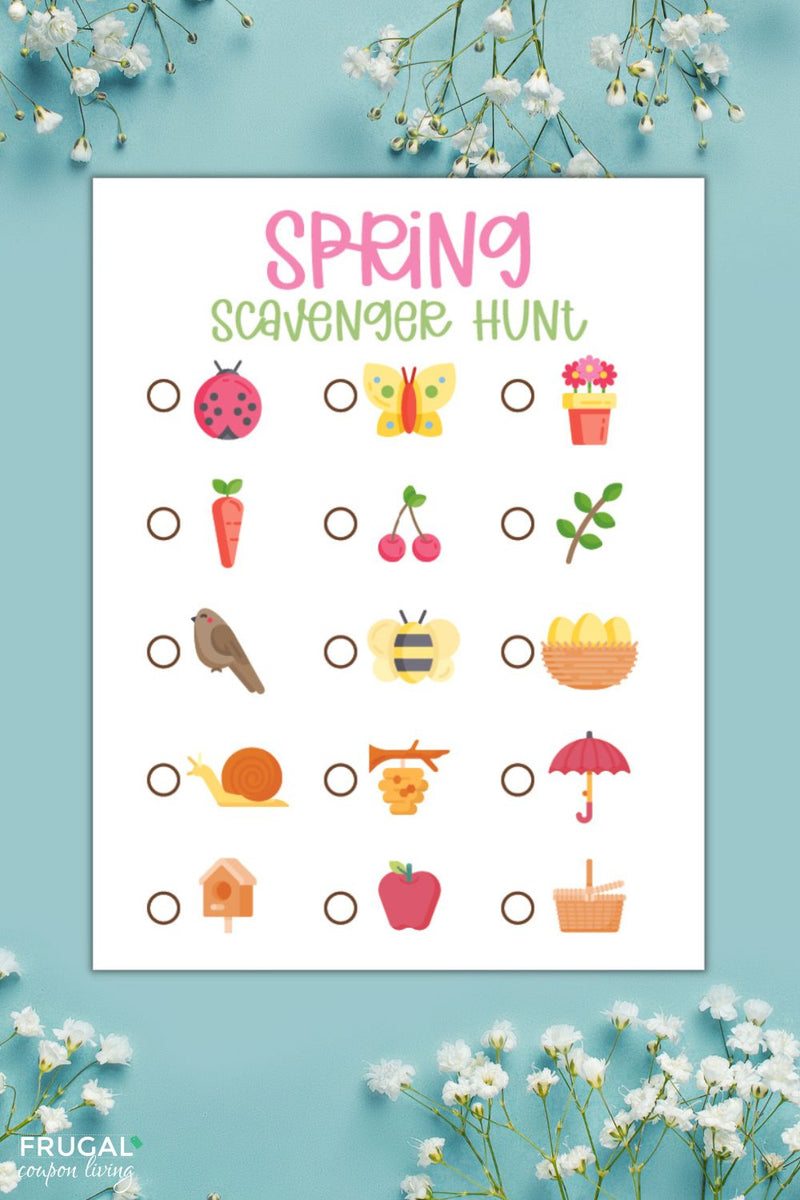 Fun Spring Scavenger Hunts - Easter, Neighborhood, Five Sense & More ...