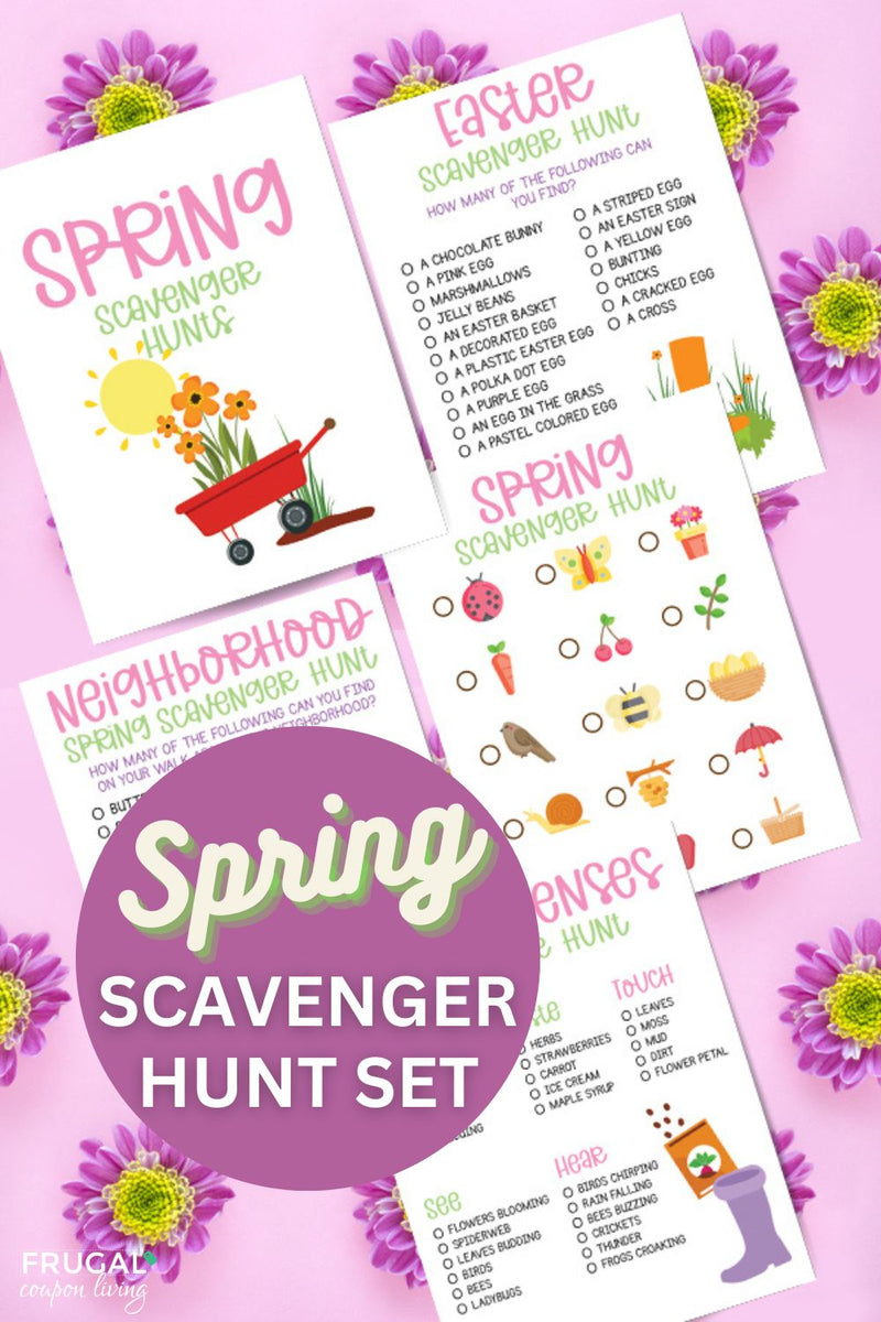 Fun Spring Scavenger Hunts - Easter, Neighborhood, Five Sense & More ...