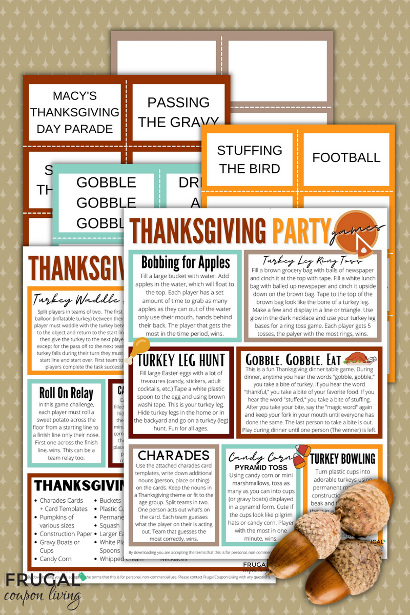 Thanksgiving Activity Pack - Scavenger Hunt, Games, Been Gobbled & More ...