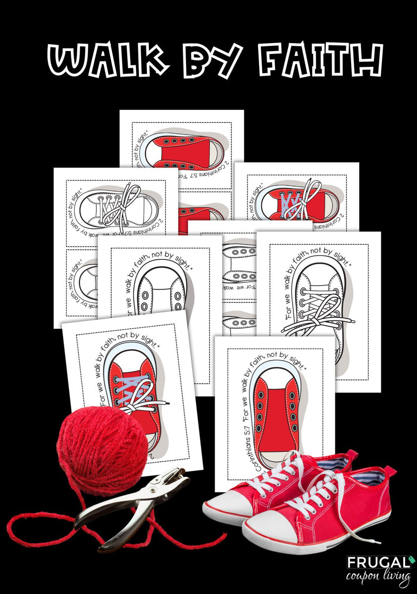2 Corinthians 5:7 Walk By Faith Craft for Kids – Frugal Coupon Living