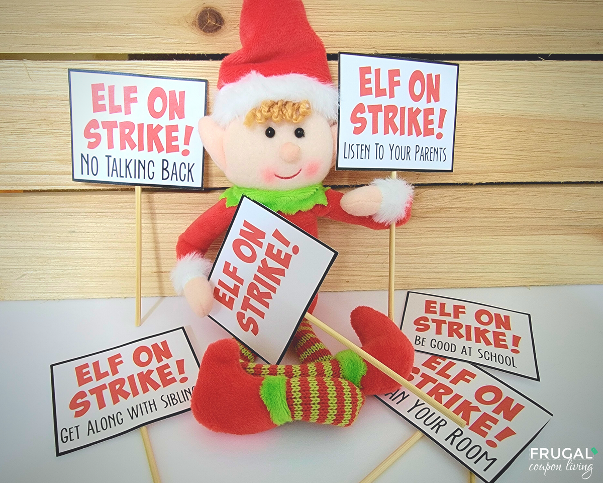 Elf on Strike Behavior Notes - Easy Elf Prop Printables – Frugal Coupon ...
