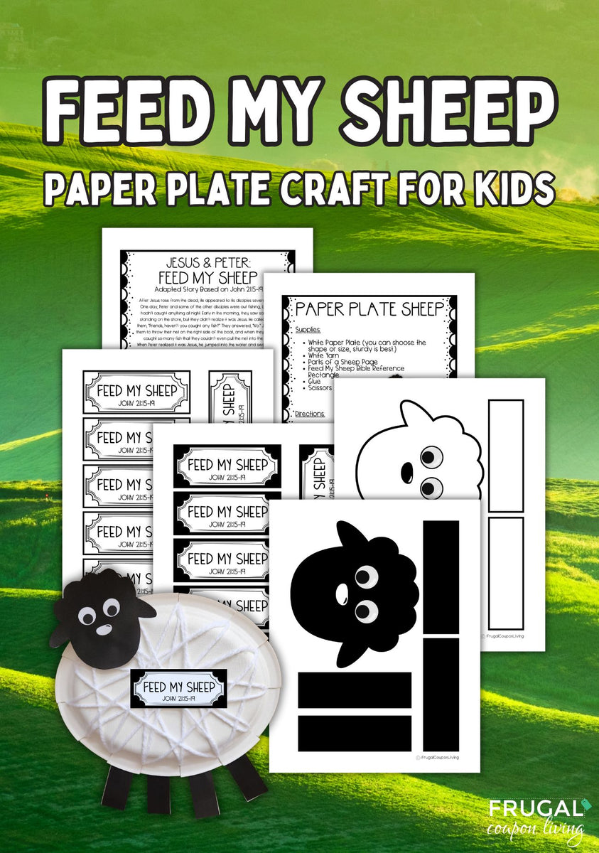 Feed My Sheep Craft for Kids - Jesus Reinstates Peter John 21:15-19 ...