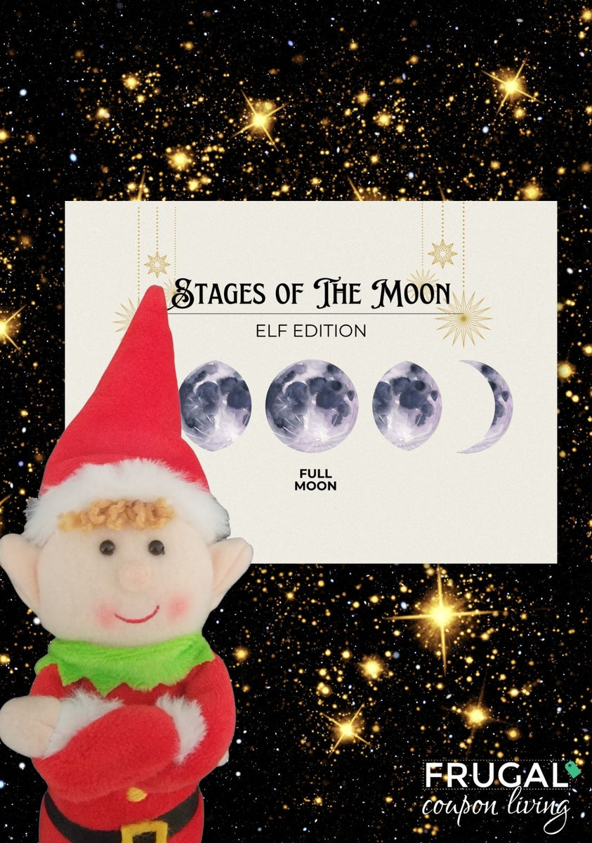 Funny Full Moon Elf Prop - Christmas Stages of the Moon Prank – Frugal ...
