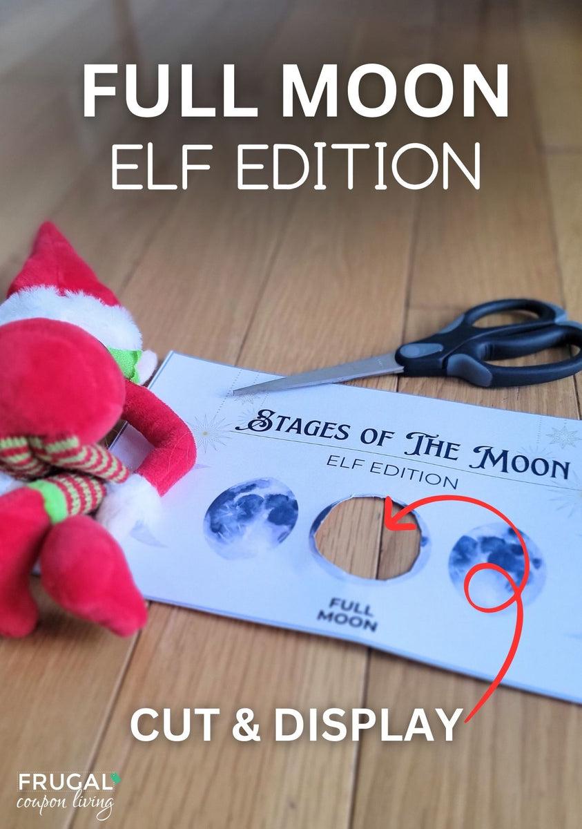 Funny Full Moon Elf Prop - Christmas Stages of the Moon Prank – Frugal ...