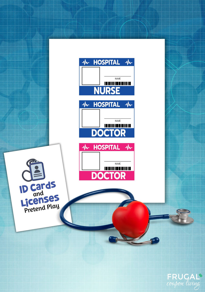Kids' ID Badge & Card Printables - Pretend Play for Kids! – Frugal ...