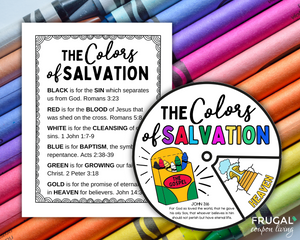 The Gospel of Salvation Coloring Wheel Craft for Kids – Frugal Coupon ...