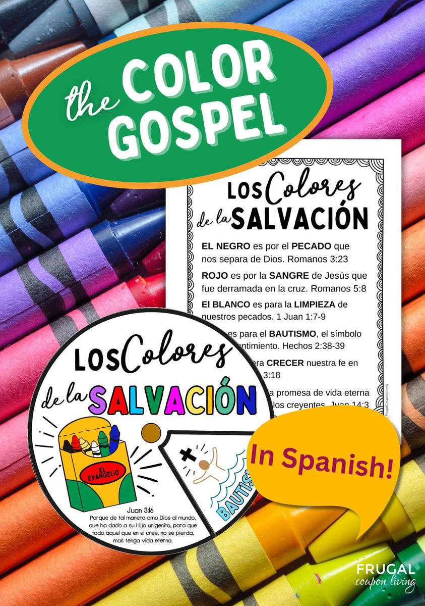 The Gospel of Salvation Coloring Wheel Craft for Kids – Frugal Coupon ...