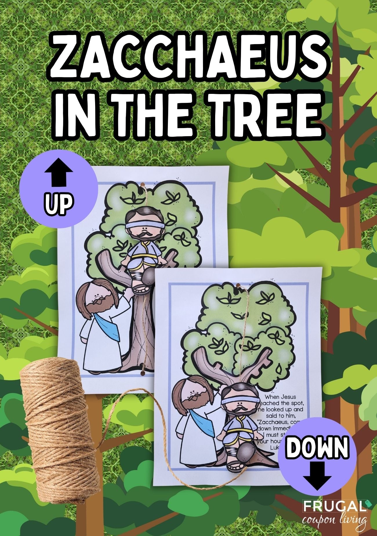 Zacchaeus In A Tree Bible Craft For Sunday School From Www 432x432