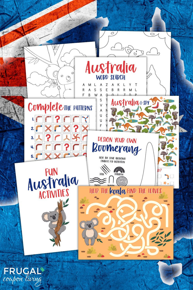 Australia Activity Pack for Kids - Printable Australia Worksheets ...