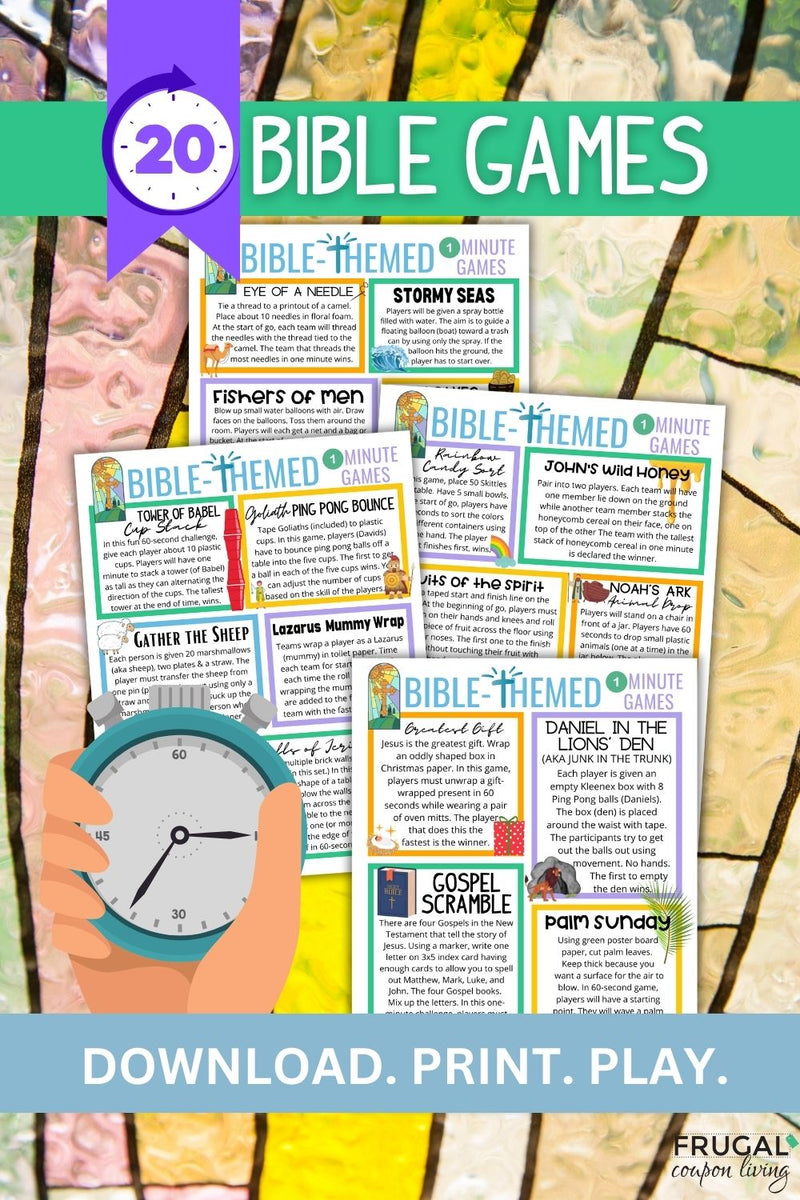 Super Fun Bible Games for Youth Groups - 20 Minute Games – Frugal ...