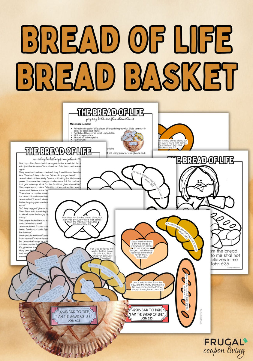 Printable Bread of Life Bread Basket Craft for Kids – Frugal Coupon Living
