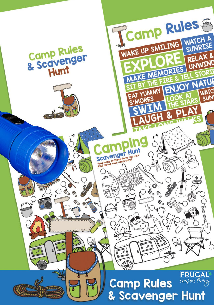 Cute Nature Walk Scavenger Hunt Printable - Brown Bag Edition for Kids ...