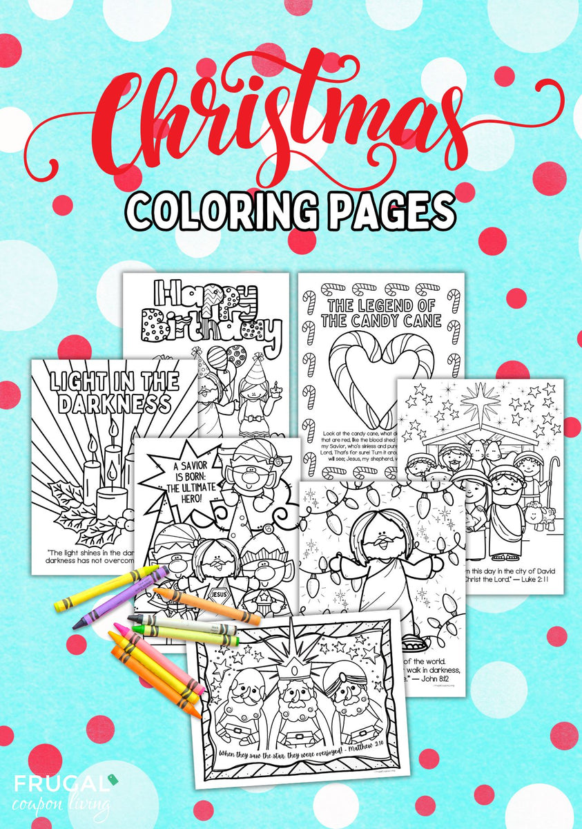 Christian Coloring Pages - Christmas Bible Verse Coloring Sheets for ...