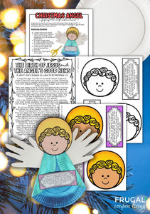 Christmas Angel Craft for Kids- The Nativity Story from Luke 2 – Frugal ...