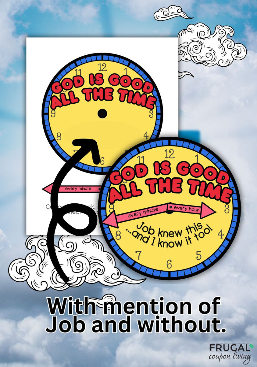 God is Good All the TIme Clock Craft for Kids – Frugal Coupon Living