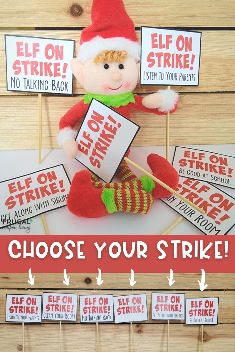 Elf on Strike Behavior Notes - Easy Elf Prop Printables – Frugal Coupon ...