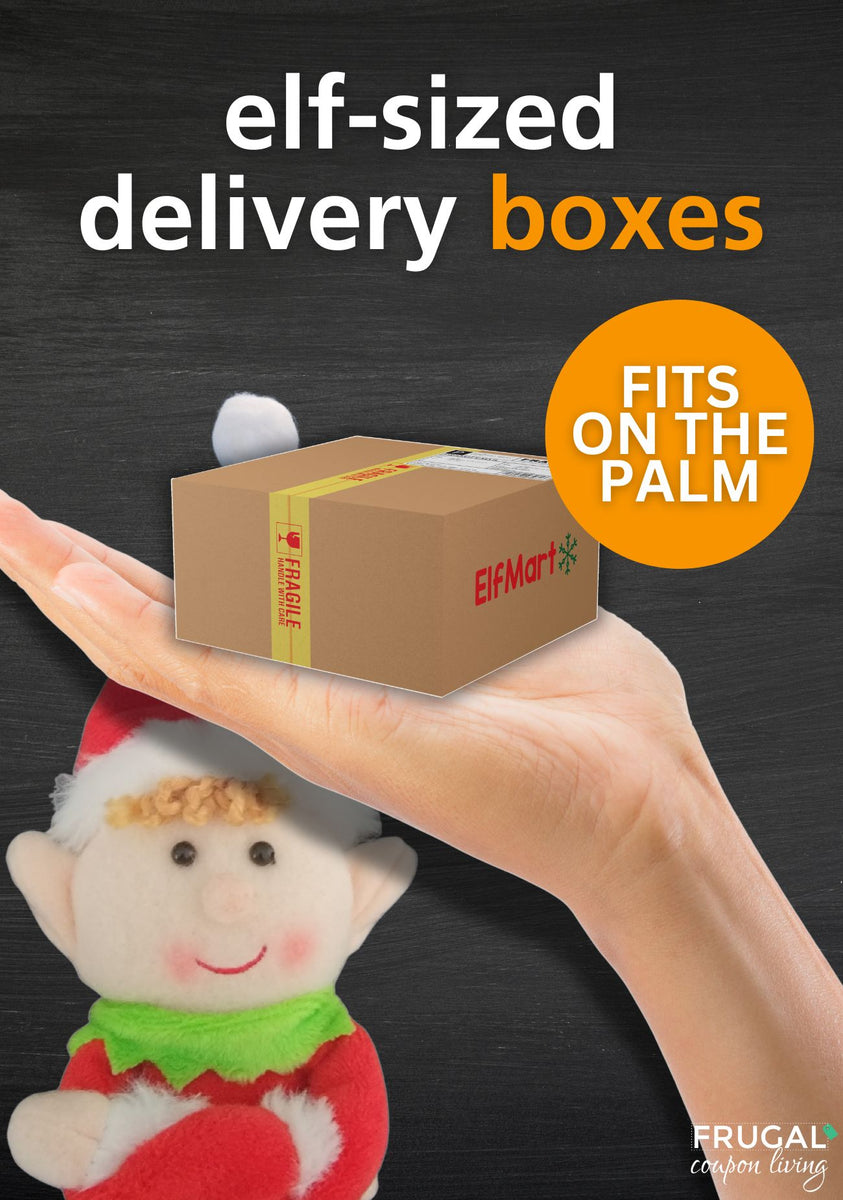 Christmas Elf Miniature Shipping Boxes - Print, Fold, & Create – Frugal ...