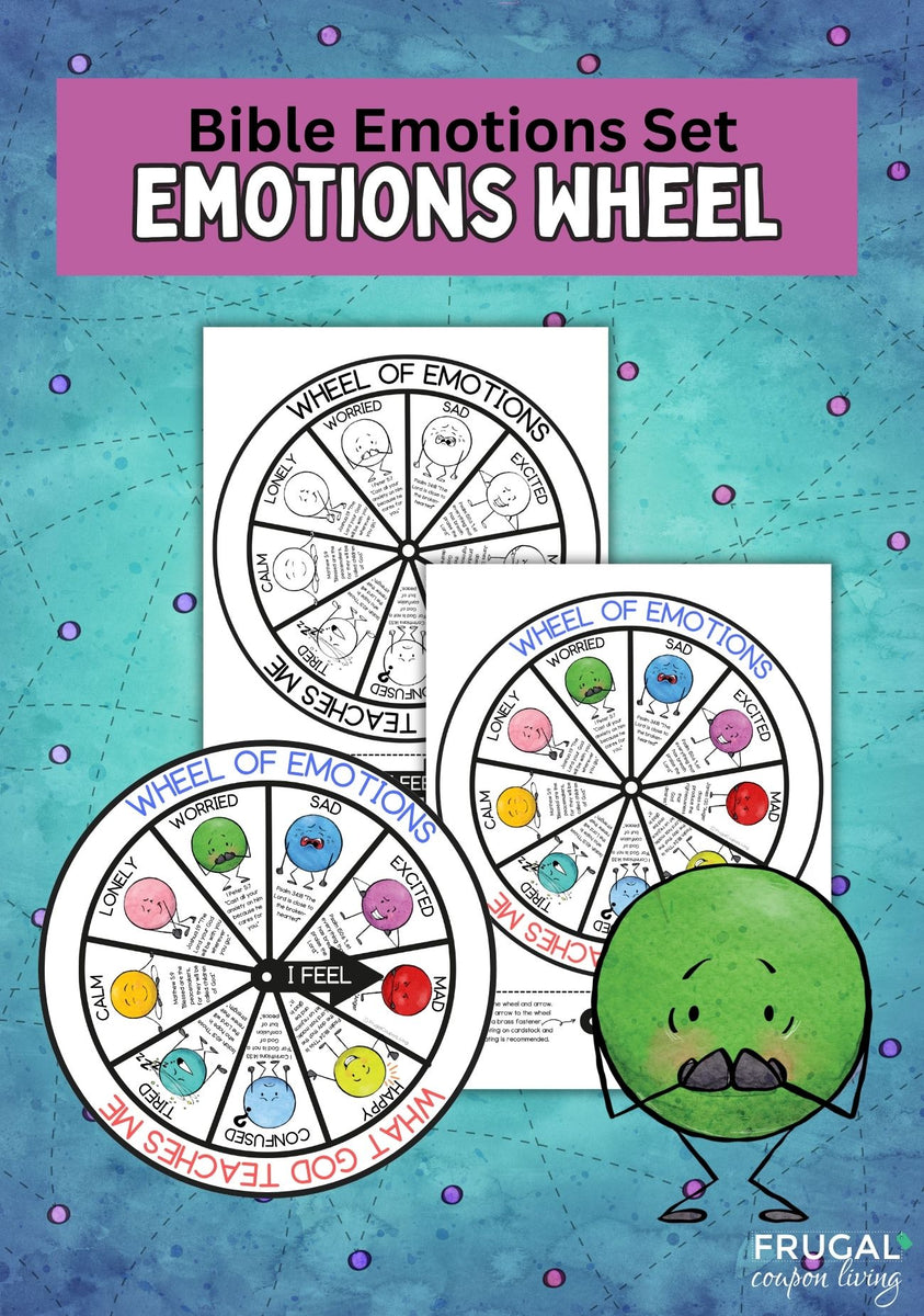 Biblical Emotions Printable Set - Kids' Feelings Mindfulness in Christ ...