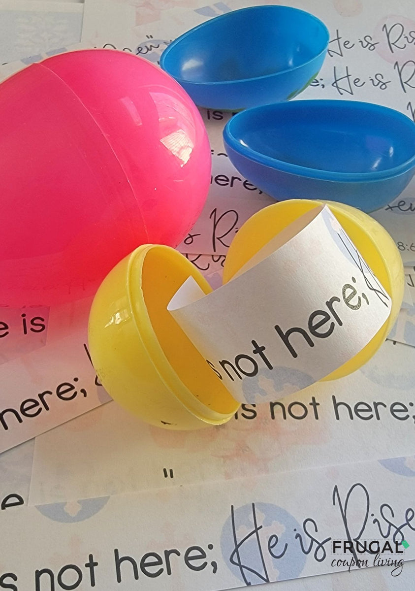 He is Risen Easter Egg Activity - Resurrection Easter Egg Printable ...
