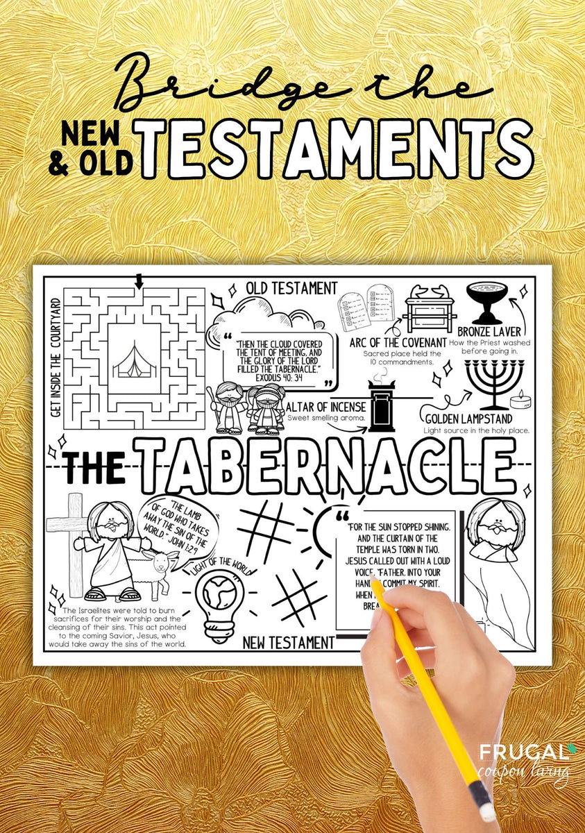 The Tabernacle of Moses PDF Explained - Coloring Page & Activity Sheets ...