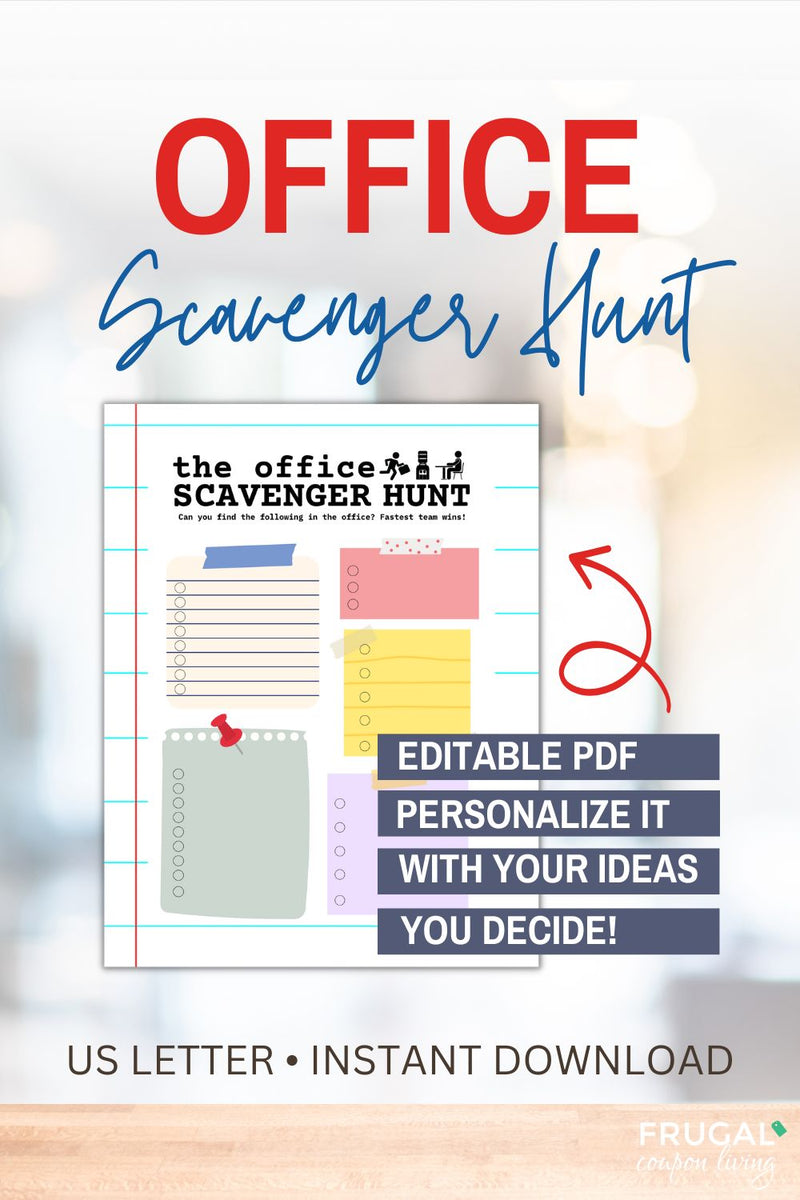 Office Scavenger Hunt Printable - Office Party Game Everyone Will Love ...