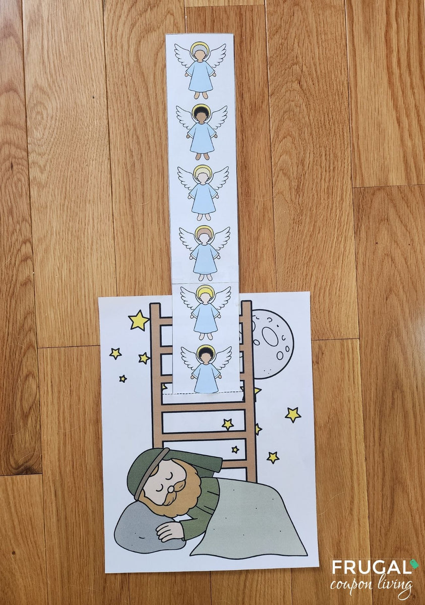 Jacob's Ladder Bible Craft for Kids - Story of Jacob’s Dream at Bethel ...