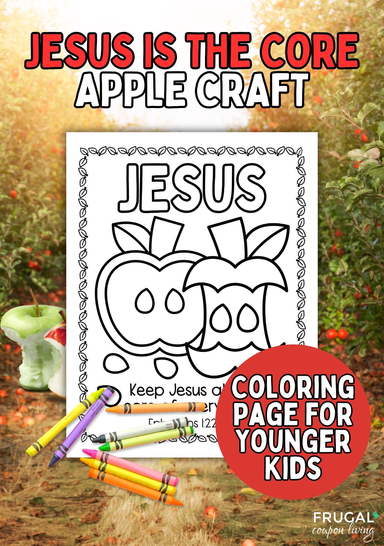 apple core coloring pages