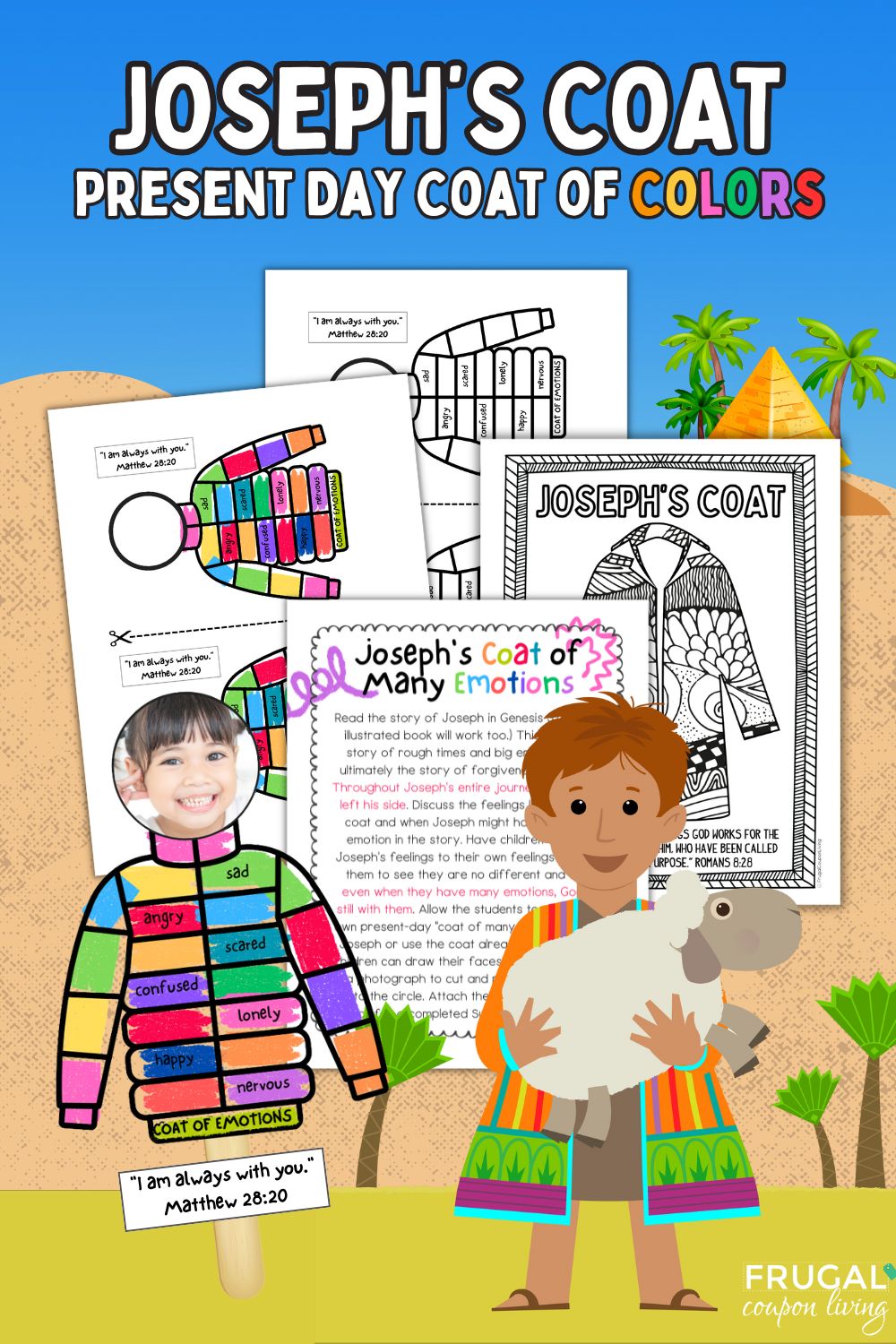 Cute Joseph Bible Story Craft | Present-Day Coat of Many Colors ...