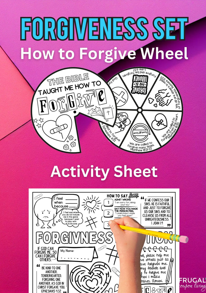 Forgiveness Crafts for Kids - Printable Acitvity Set – Frugal Coupon Living