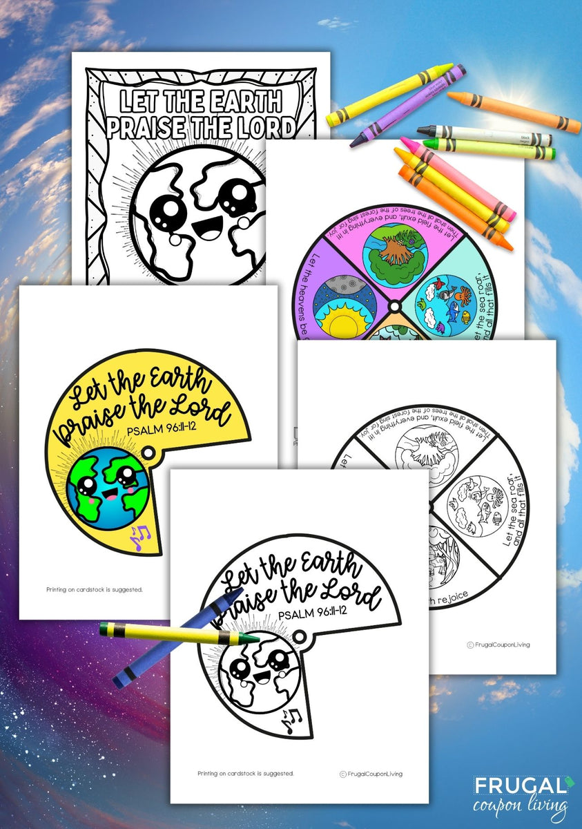 Let the Earth Praise the Lord Coloring Wheel for Earth Day – Frugal ...