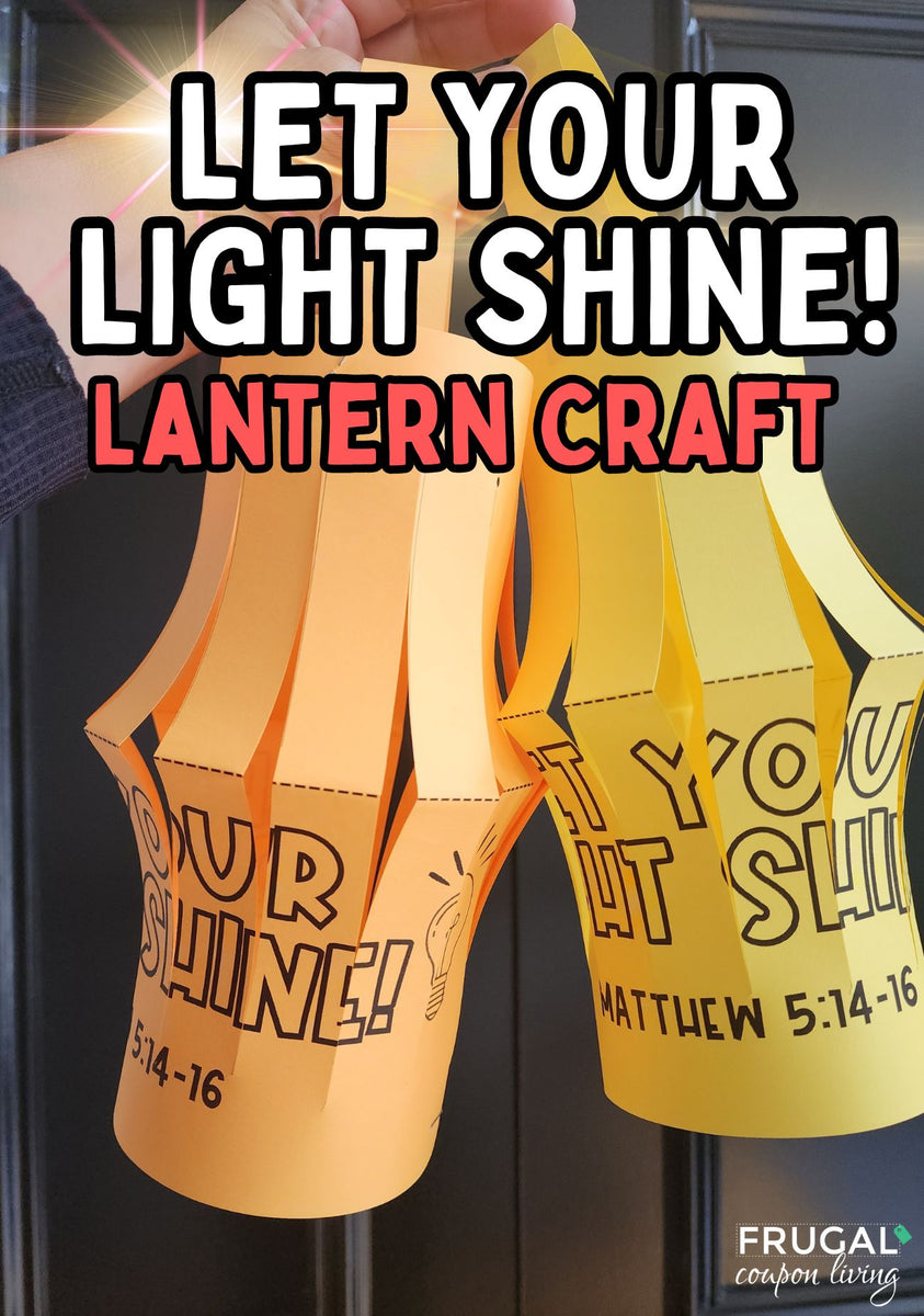 Let Your Light Shine Paper Lantern Craft - Matthew 5:14-16 Activity ...