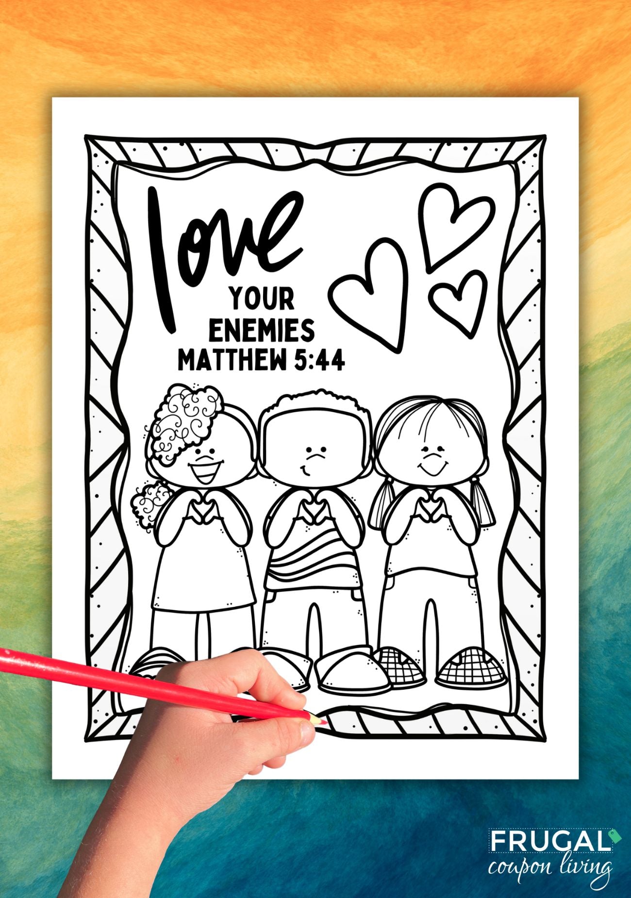 bible coloring pages love your enemies