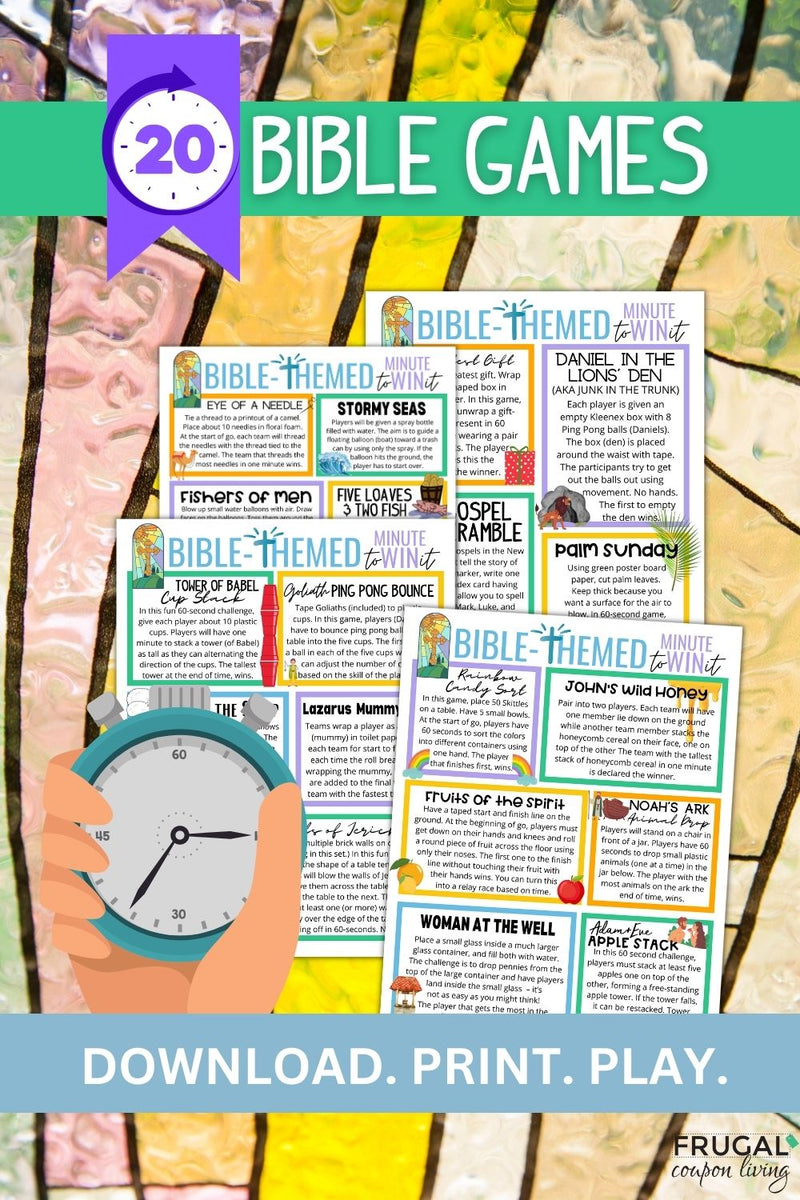 Super Fun Bible Games for Youth Groups - 20 Minute to Win it Games ...