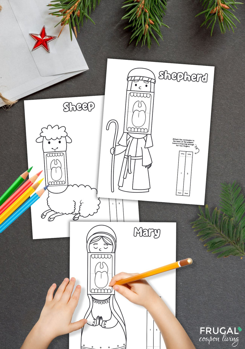 10 Adorable Nativity Finger Puppets Christmas Story Craft for Kids ...