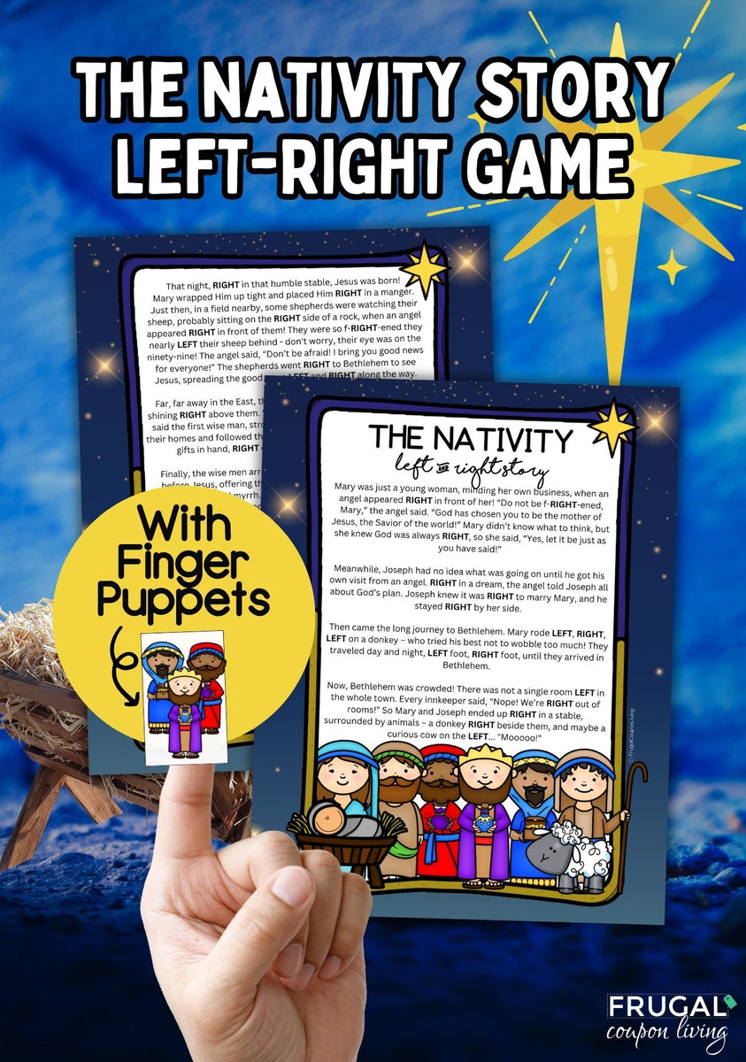 Nativity Story Left Right Game - Christmas Activity for Kids – Frugal ...