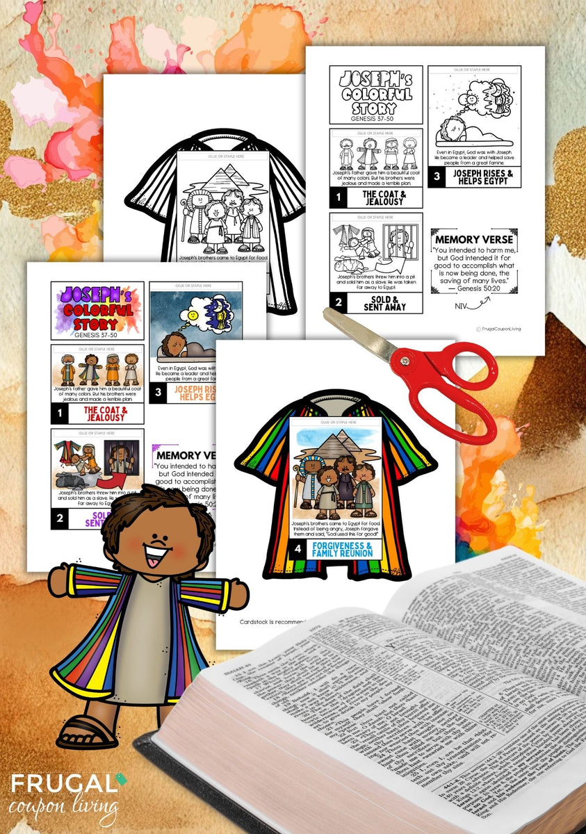 Story of Joseph Craft for Kids - Genesis 37 to 50 – Frugal Coupon Living