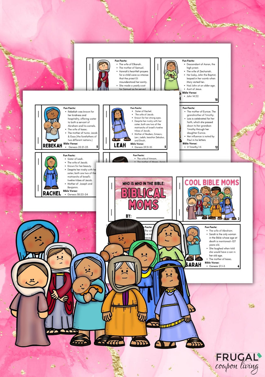 Moms of The Bible Activity for Kids - Print Today! – Frugal Coupon Living