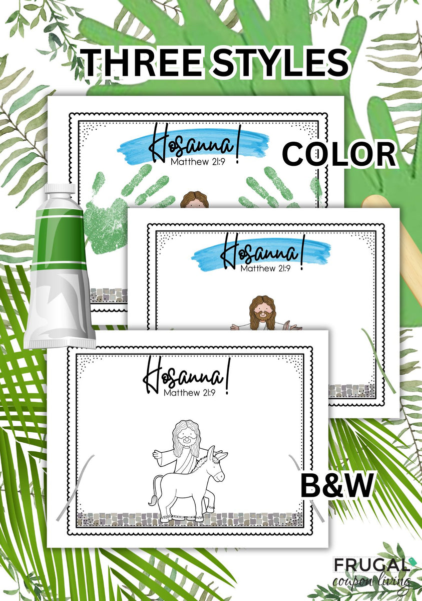 Cute Palm Sunday Handprint Art - Hosanna, A Keep Sake for All Time ...