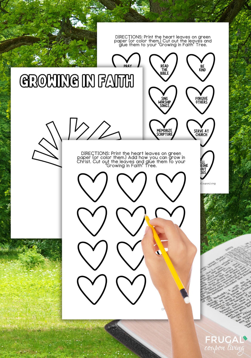 Growing in Faith Tree Craft for Kids – Frugal Coupon Living