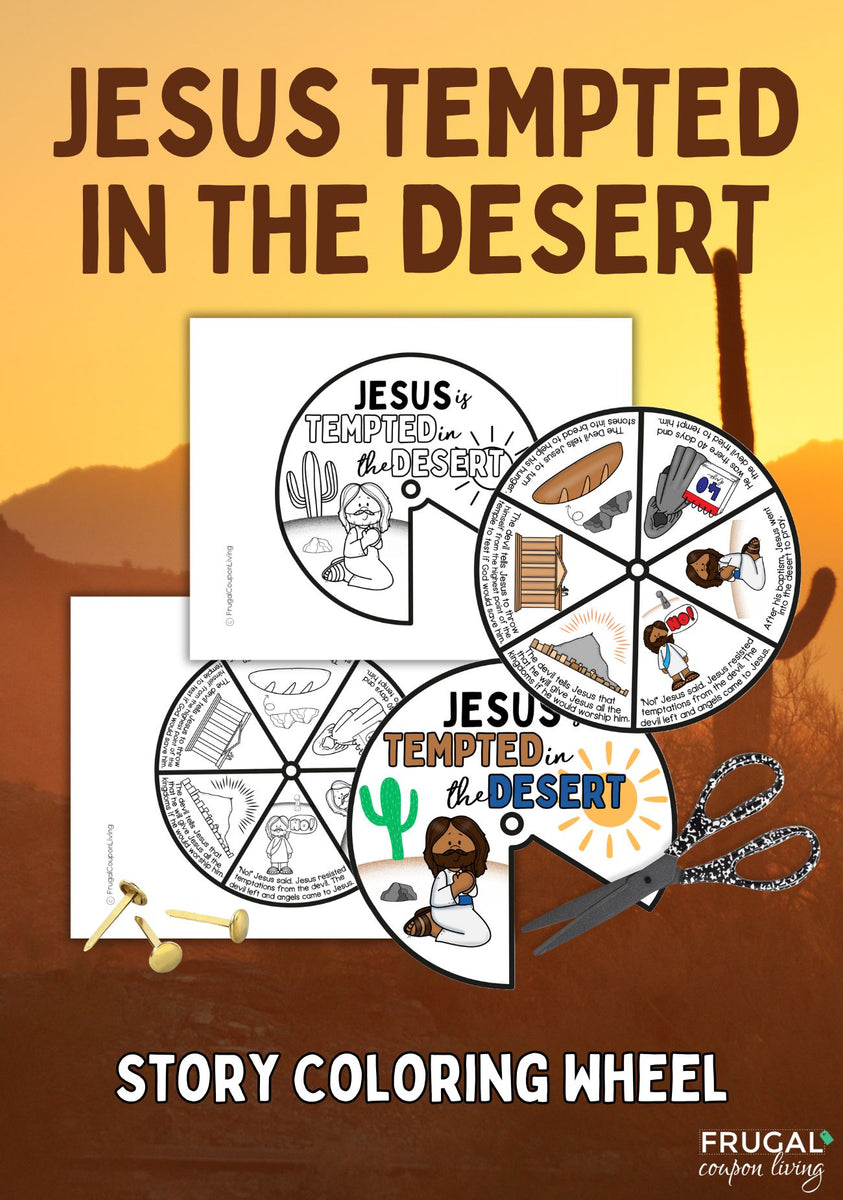Jesus is Tempted in the Desert Activity Set for Kids - Print Now ...