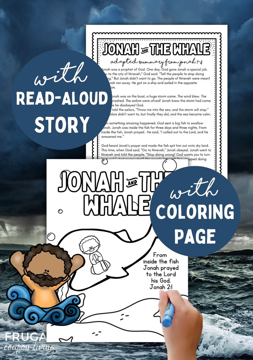 Cute Hands-On Jonah and the Whale Flipbook Bible Story Craft for Kids ...