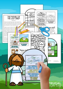 The Lost Sheep Story Craft for Kids - Luke 15 Parable of Jesus Flipbook ...