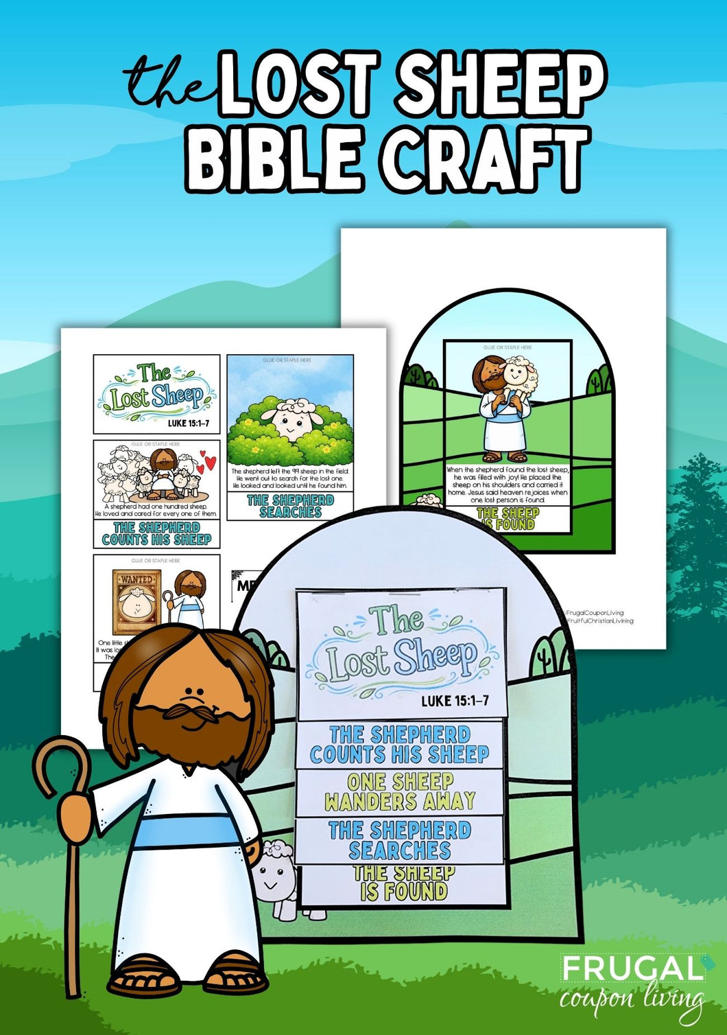 The Lost Sheep Story Craft for Kids - Luke 15 Parable of Jesus Flipbook ...