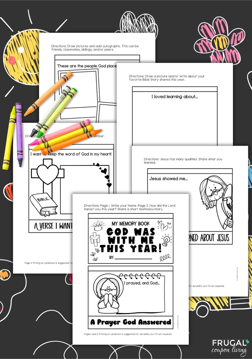 God Was With Me This Year Memory Book - End of the Year Activity ...