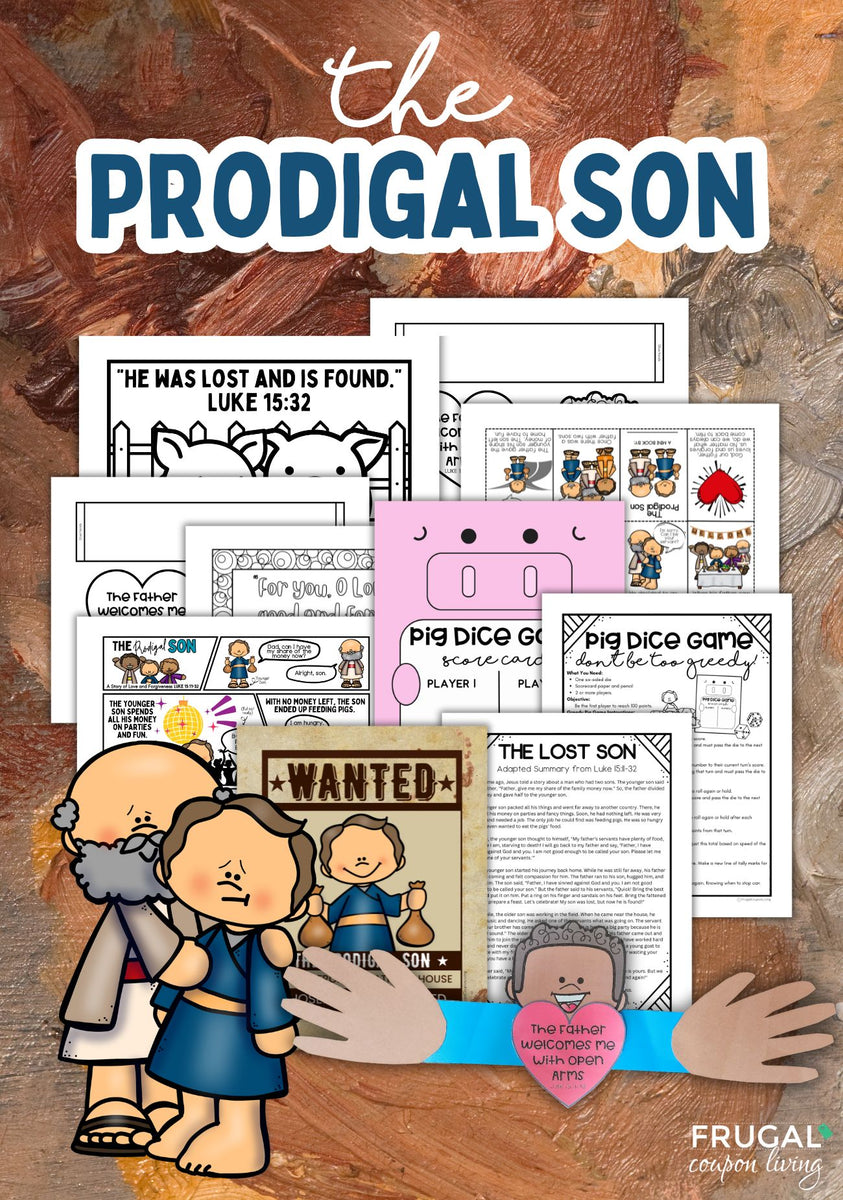 The Prodigal Son Crafts & Activity Set for Kids- Print now! – Frugal ...