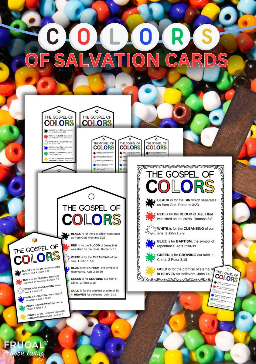 Gospel of Salvation Coloring Activities for Kids Printable Set – Frugal ...