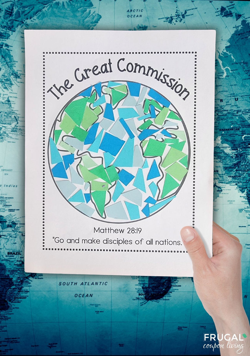 Christian Earth Craft - The Great Commission Printable for Kids ...