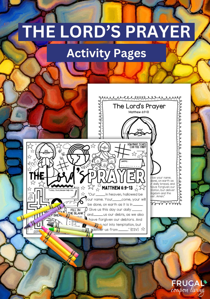 The Lord's Prayer Craft Set - Spinner Wheel, Mini Book, & Hand Craft ...